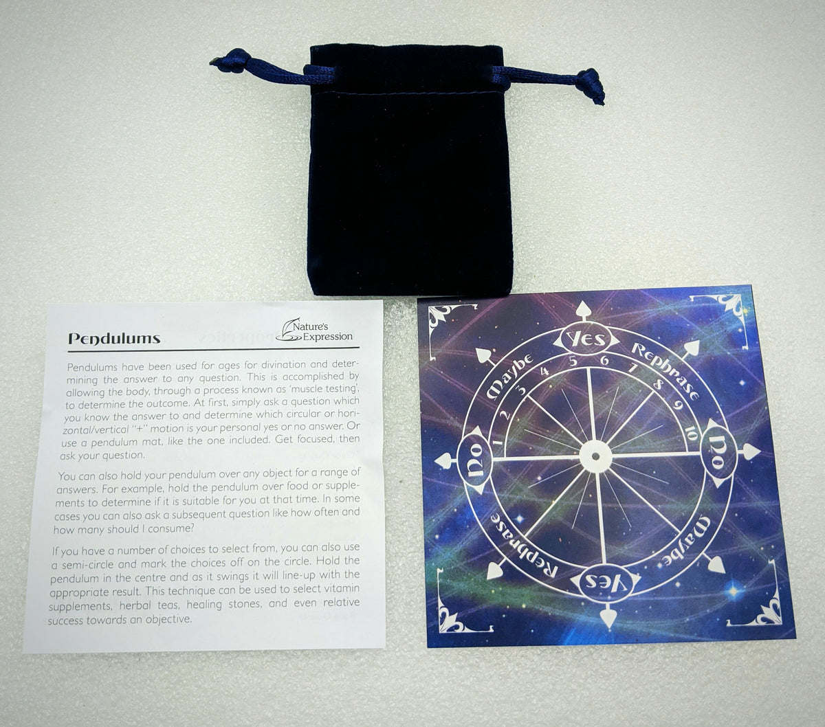 Amethyst Pendulum & Dowsing kit – Echo of a Stone