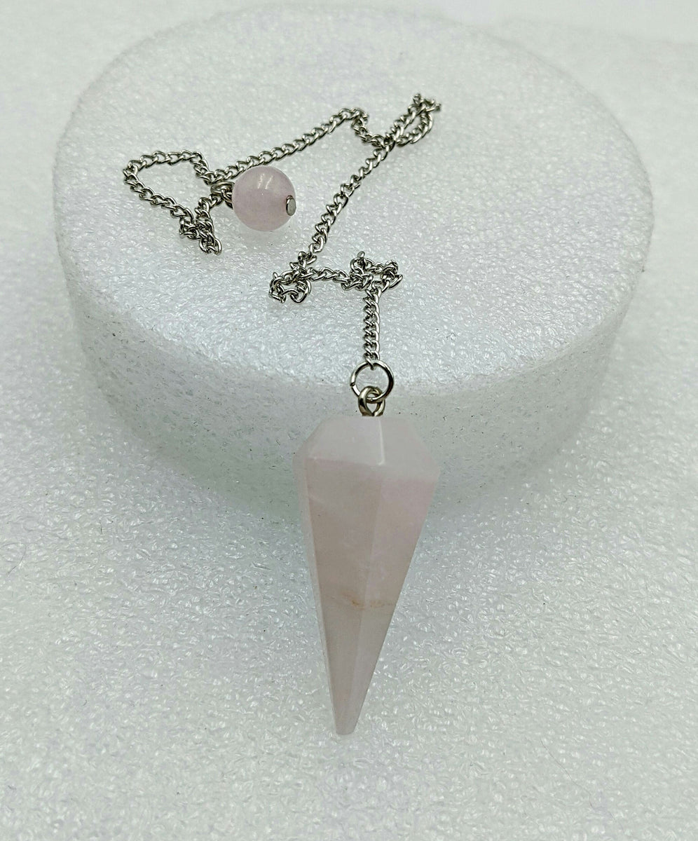 Rose Quartz Pendulum & Dowsing kit – Echo of a Stone