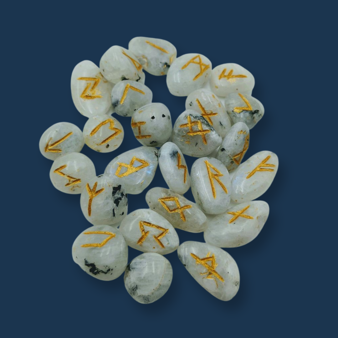 Moonstone Viking Rune Stone – Echo of a Stone